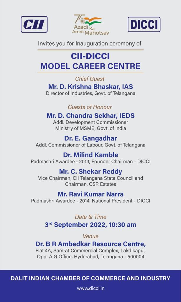 Upcoming Events – DICCI : Dalit Indian Chamber of Commerce & Industry